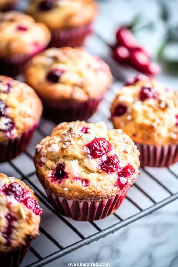 Freshly Baked Cranberry Orange Muffins