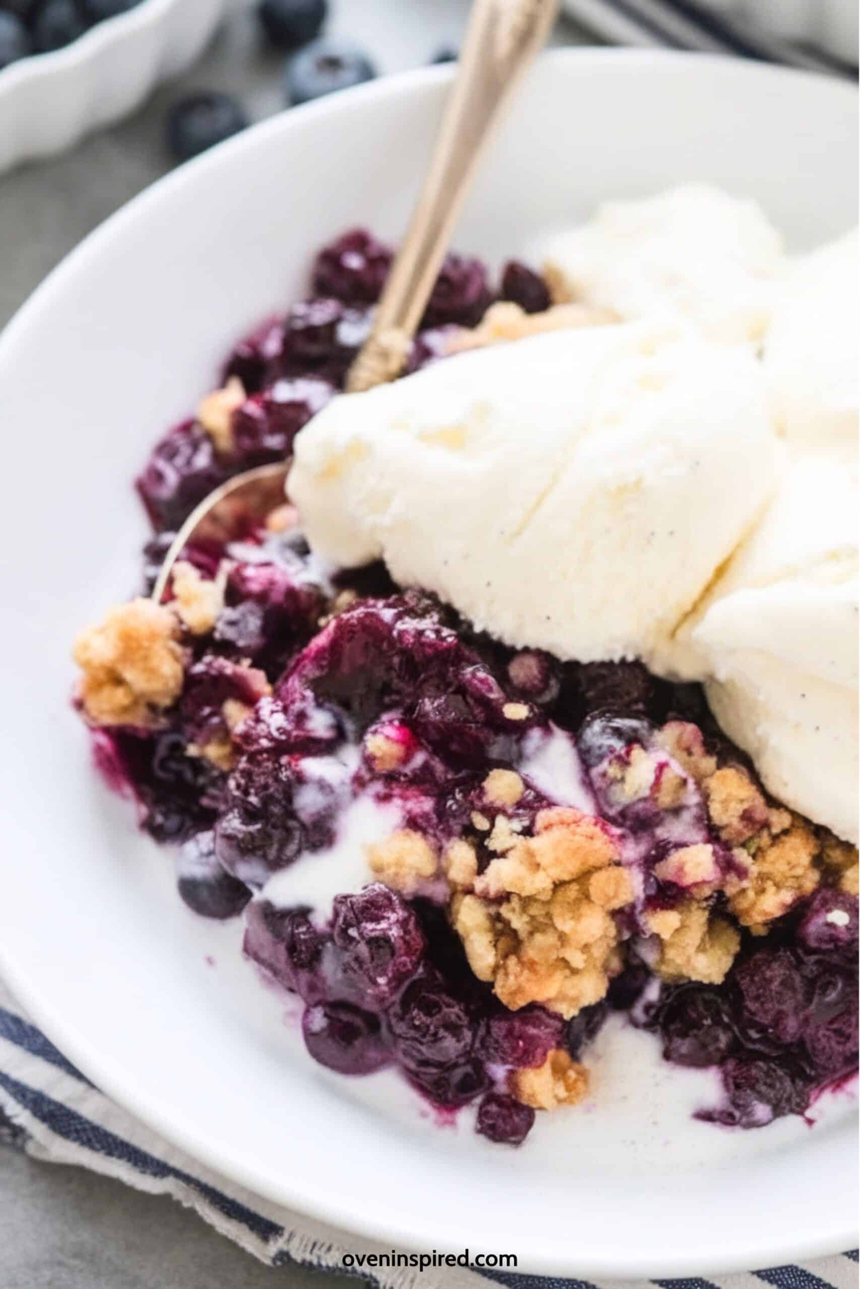 Incredibly Easy Blueberry Crisp