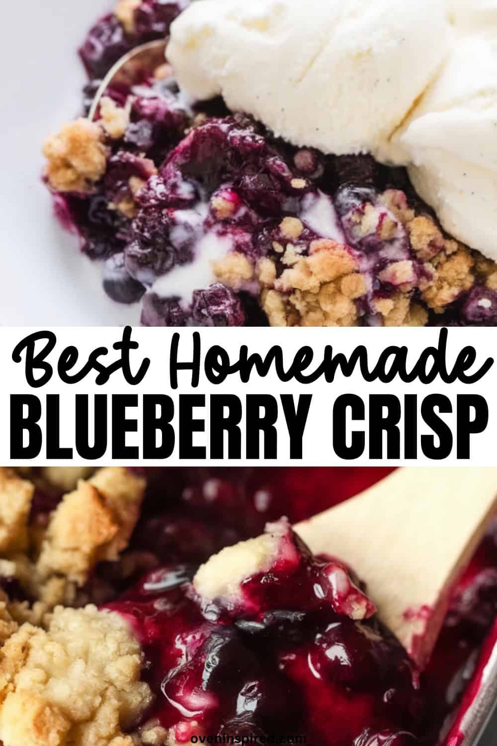 Incredibly Easy Blueberry Crisp