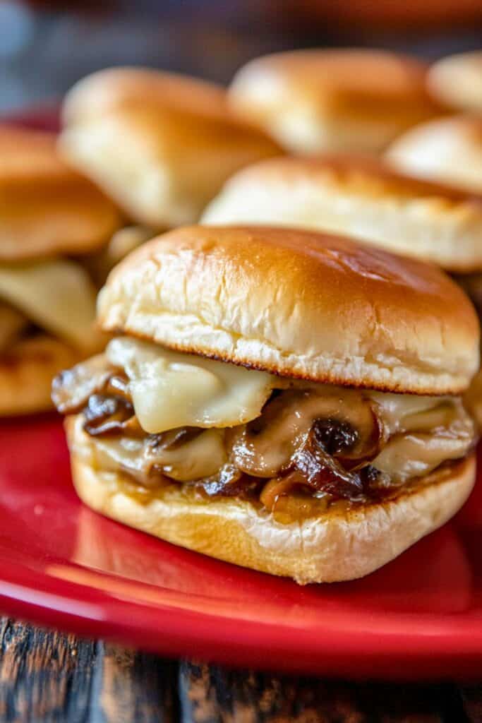 Mouth Watering Mushroom & Swiss Sliders