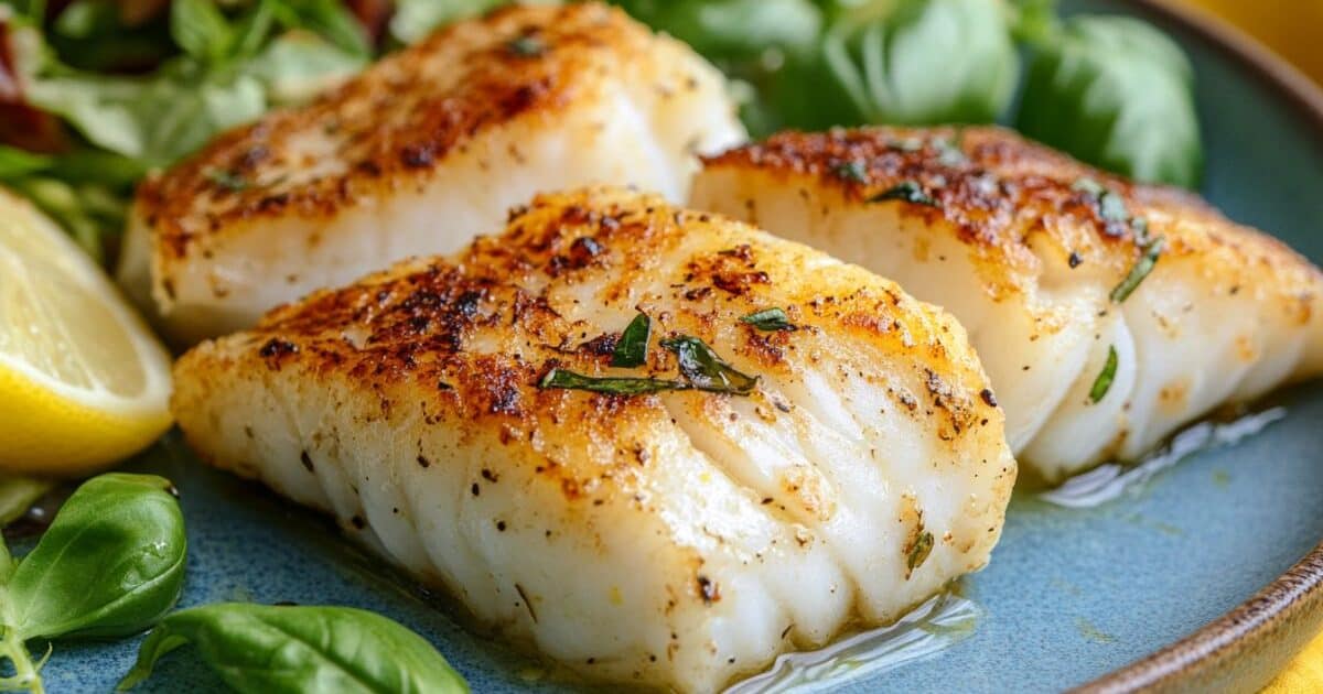 Baked Mediterranean Cod with Lemon & Garlic Recipe