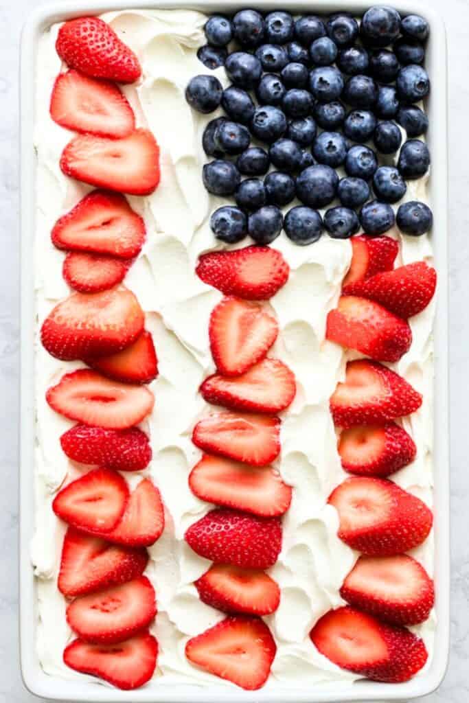 Easy 4th of July Jello Flag Cake Recipe