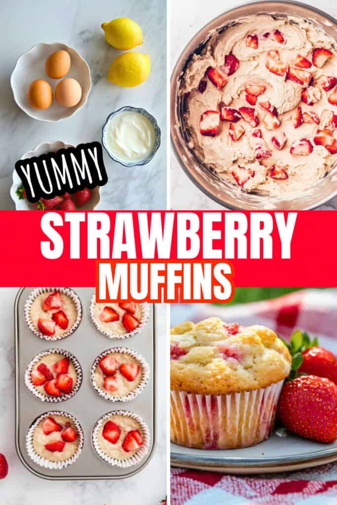 Fresh & Healthy Strawberry Muffins