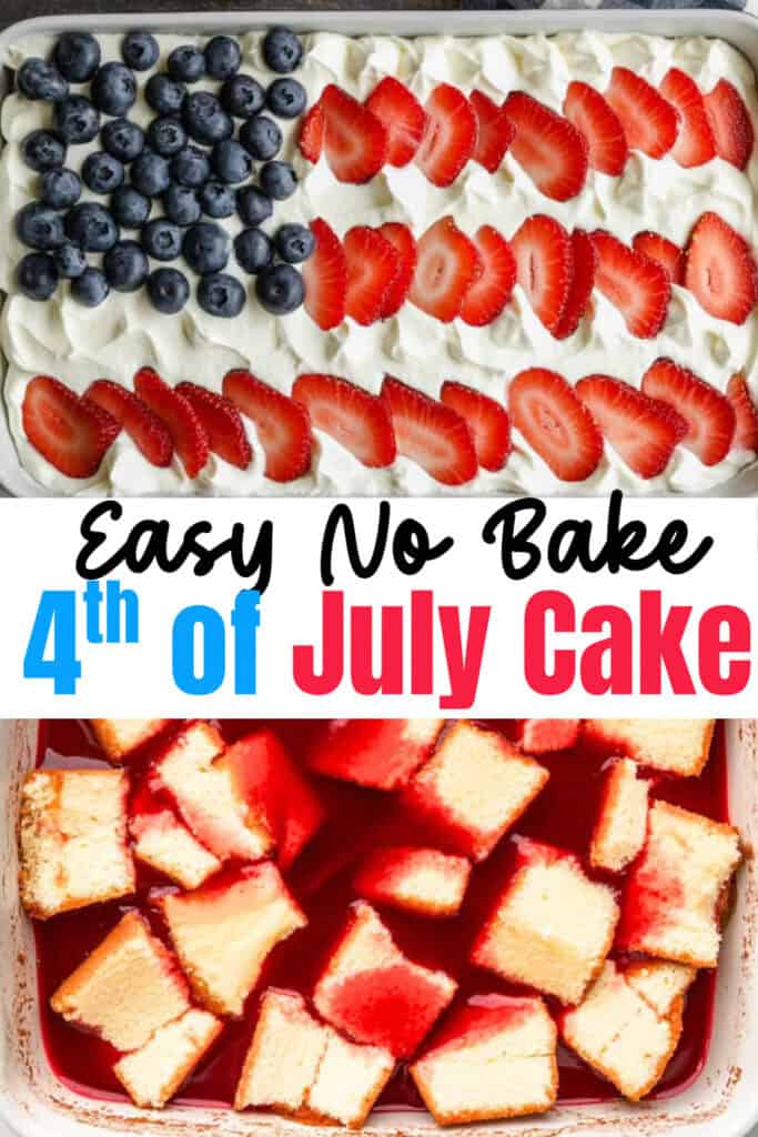 Easy 4th of July Jello Flag Cake Recipe