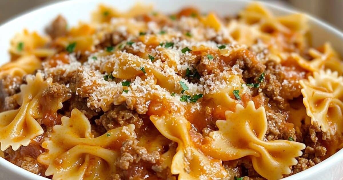 Creamy Beef and Bow Tie Pasta Everyone Will Devour