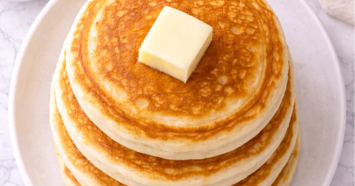 Soft Fluffy Pancakes from Scratch